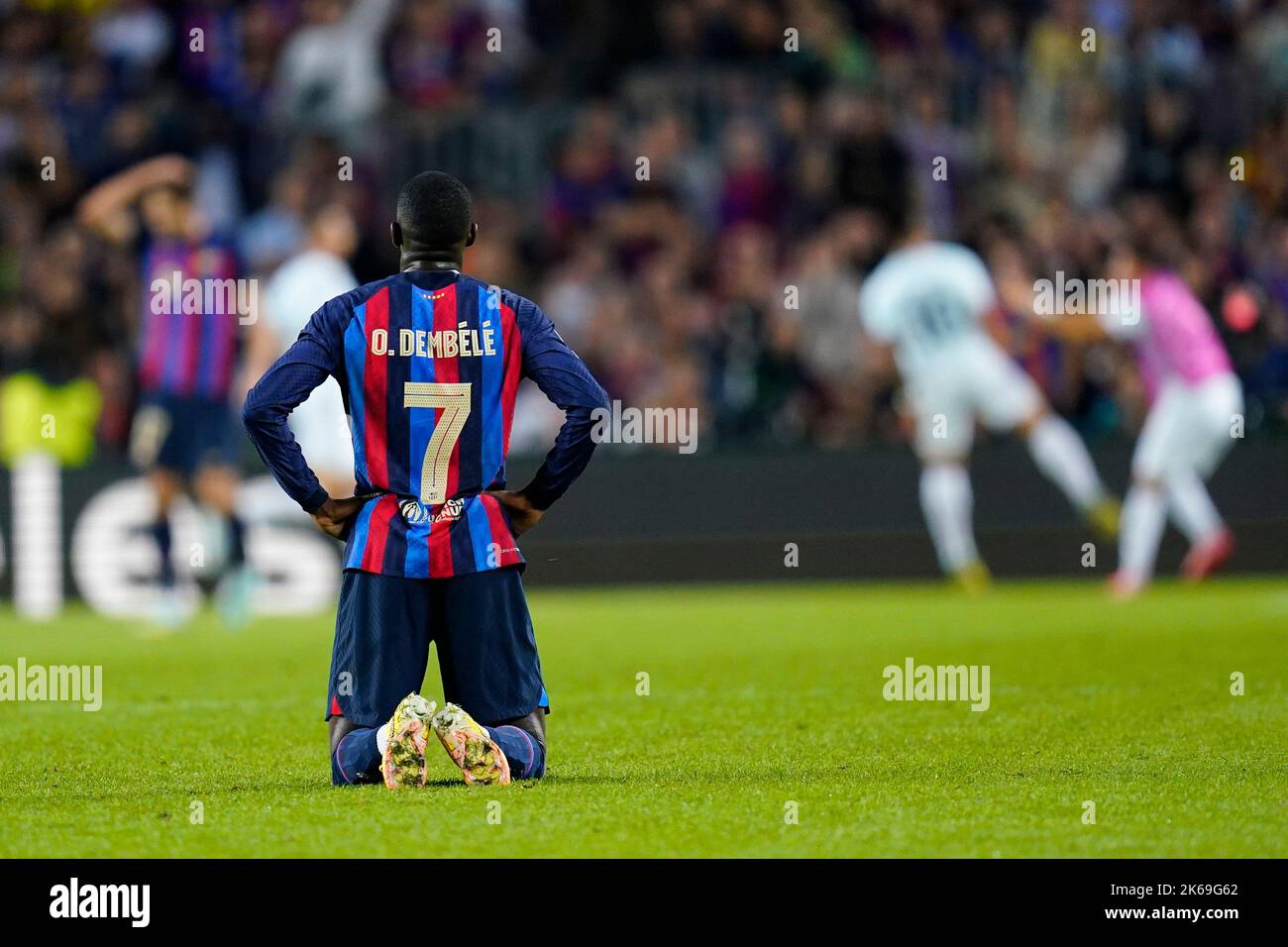 Barcelona, Spain. 12th Oct, 2022. Ousmane Dembele of FC Barcelona ...