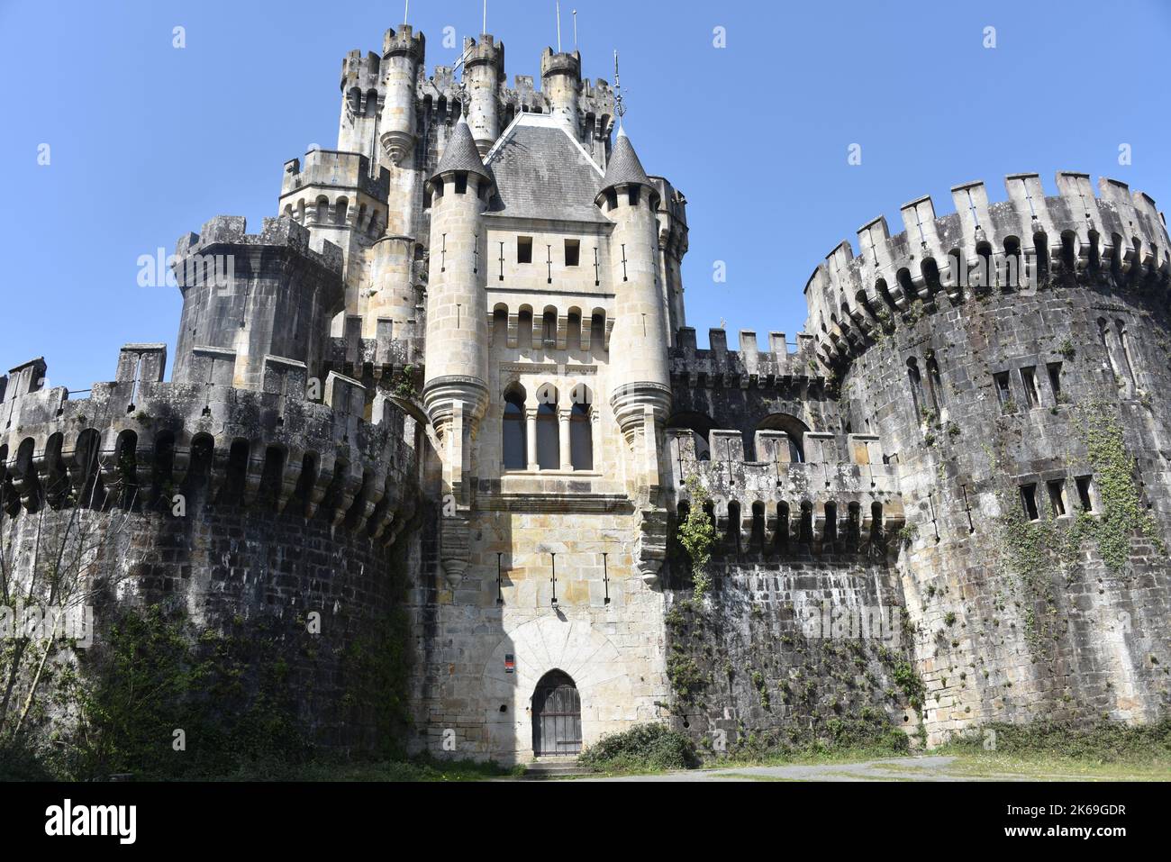 Butroi, Spain - 14 April, 2022: Butron Castle in the Basque Country ...