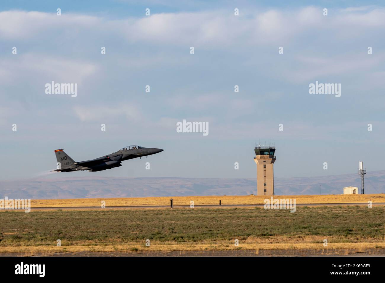 U.S. Air Force Airmen assigned to the 389th Fighter Squadron (FS) fly ...