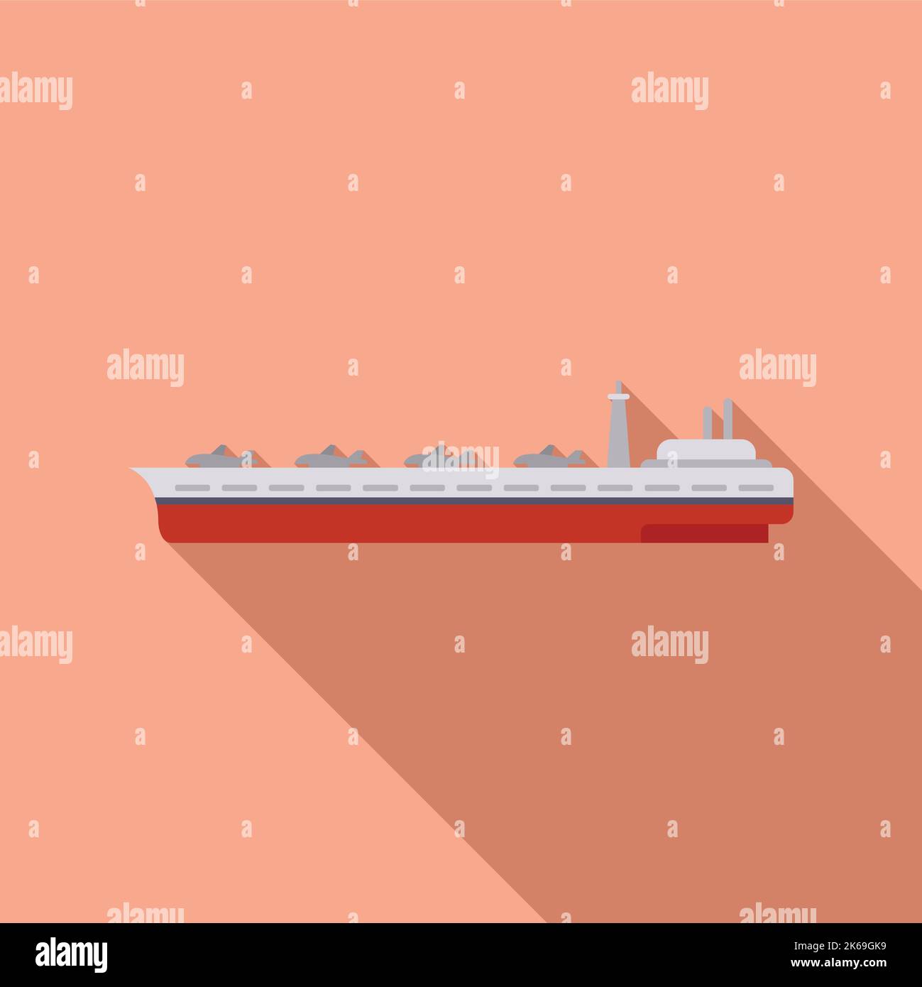 Aircraft battleship icon flat vector. Navy ship. Military naval Stock ...