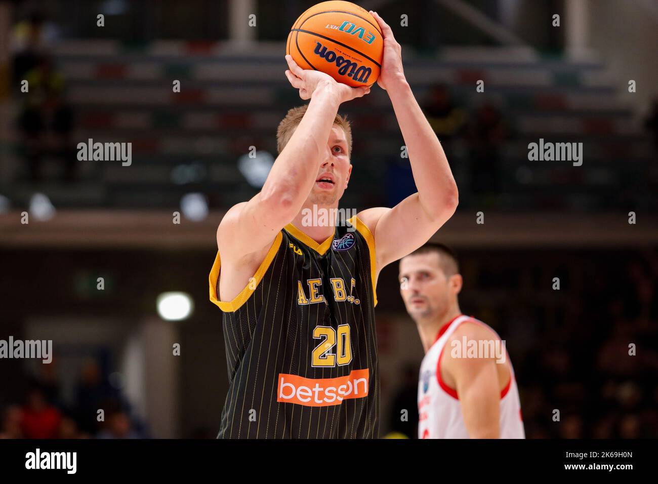 PalaBigi, Reggio Emilia, Italy, October 12, 2022, Alexander Madsen (AEK ...