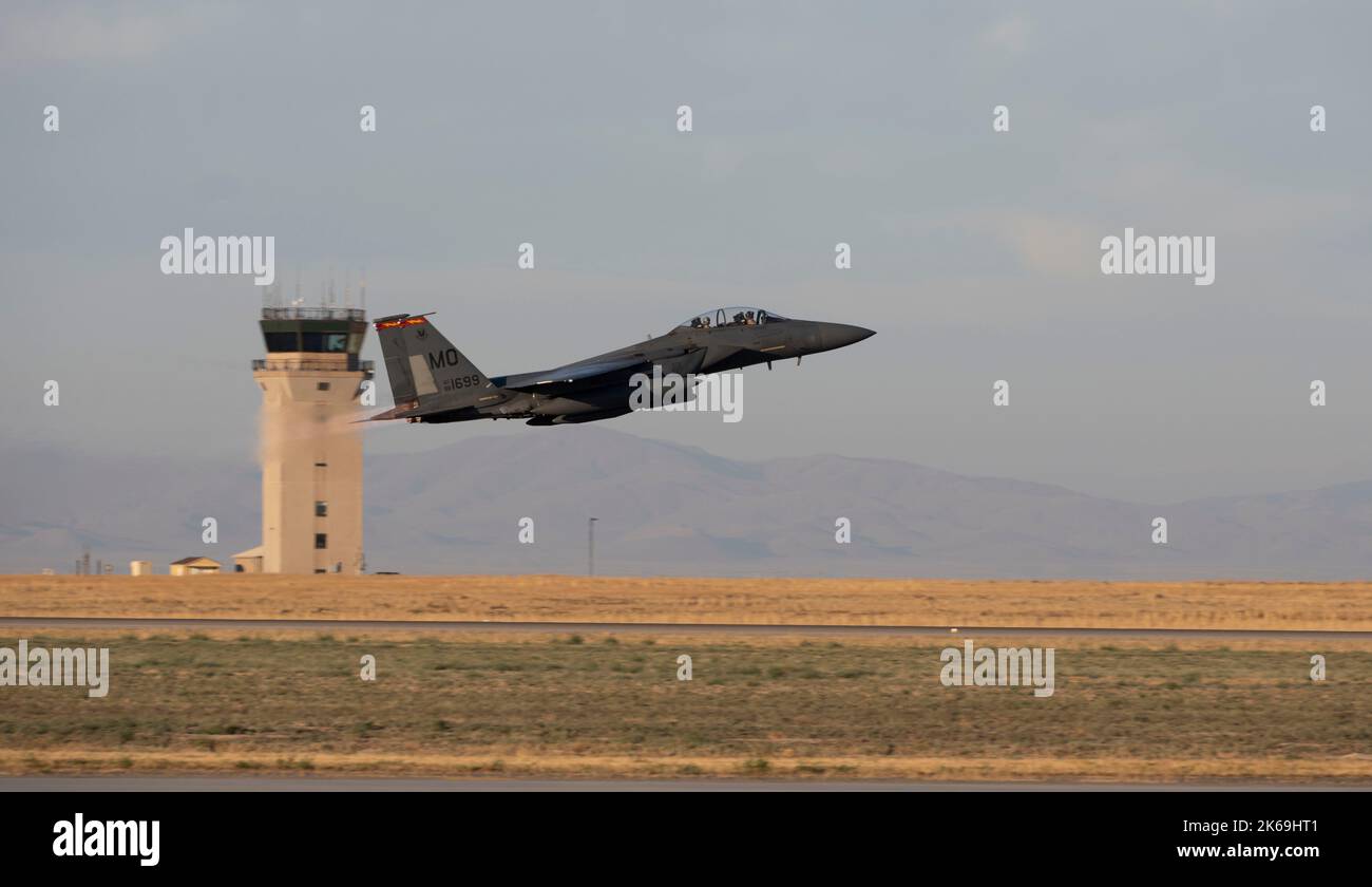 U.S. Air Force Airmen assigned to the 389th Fighter Squadron (FS) fly ...