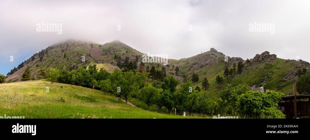 Paha Sapa/Bear Butte, a sacred site for Sioux Native Americans/Indians ...