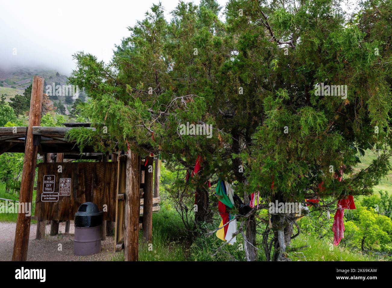 Paha Sapa/Bear Butte, a sacred site for Sioux Native Americans/Indians ...