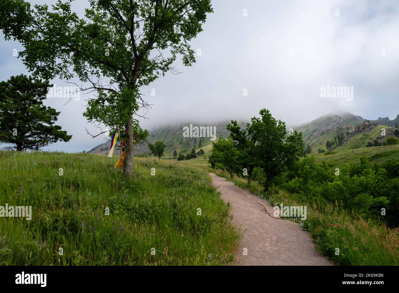 Paha Sapa/Bear Butte, a sacred site for Sioux Native Americans/Indians ...