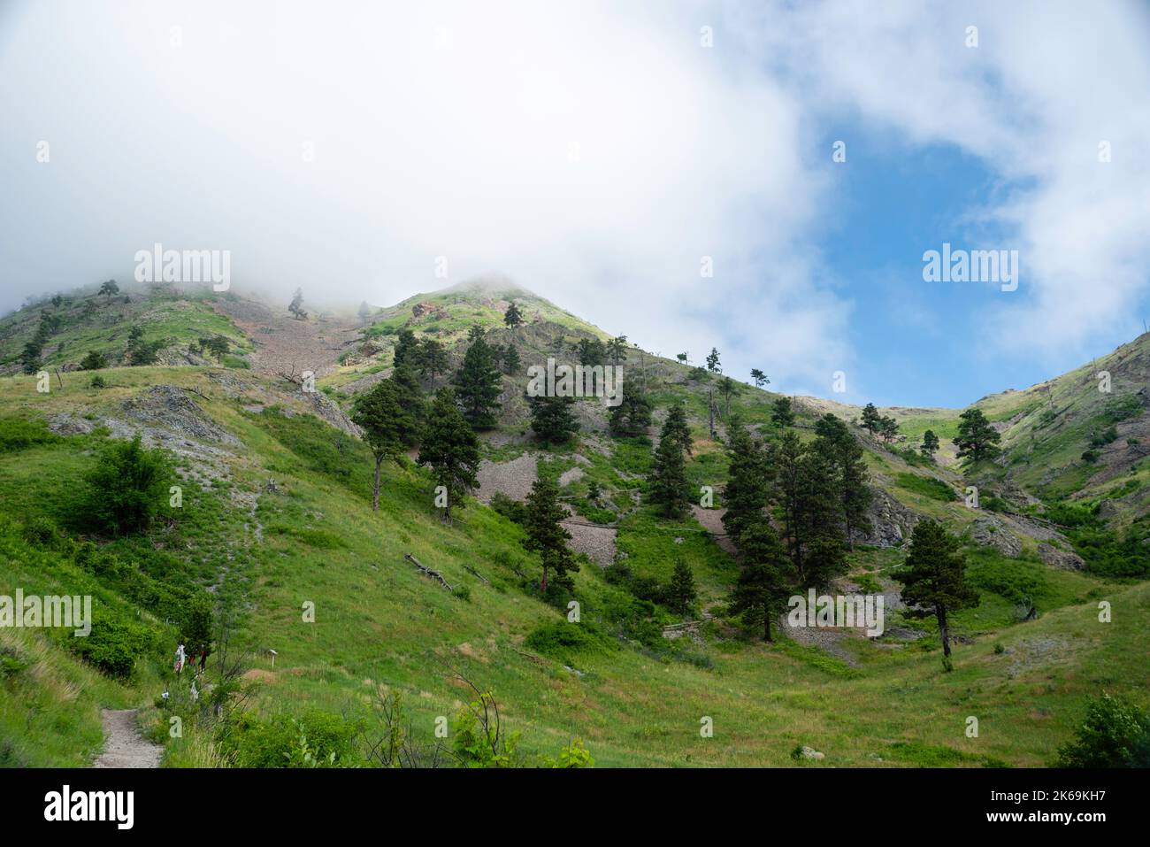 Paha Sapa/Bear Butte, a sacred site for Sioux Native Americans/Indians ...