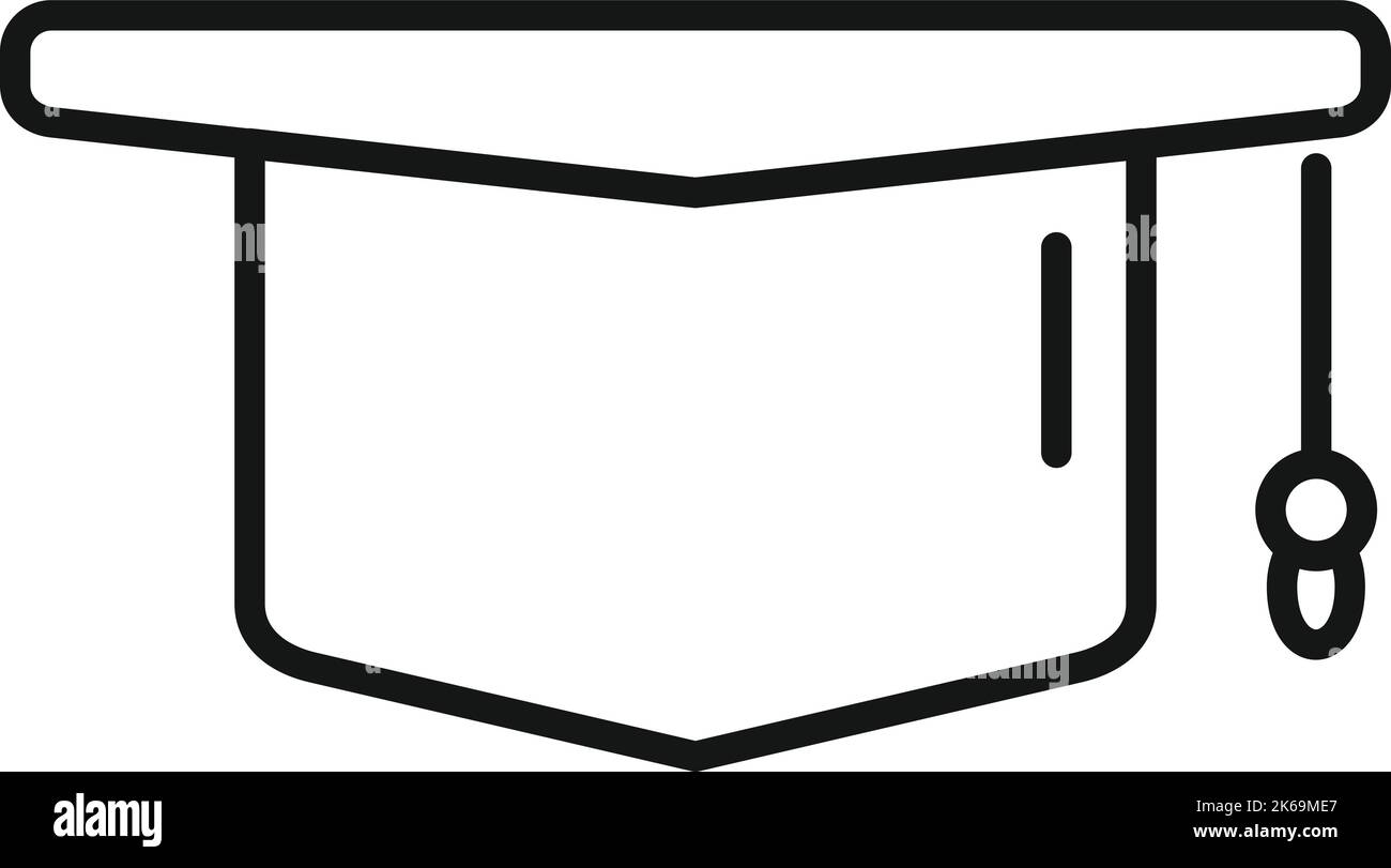 Graduation hat icon outline vector. Diploma graduation. Success master Stock Vector Image & Art ...