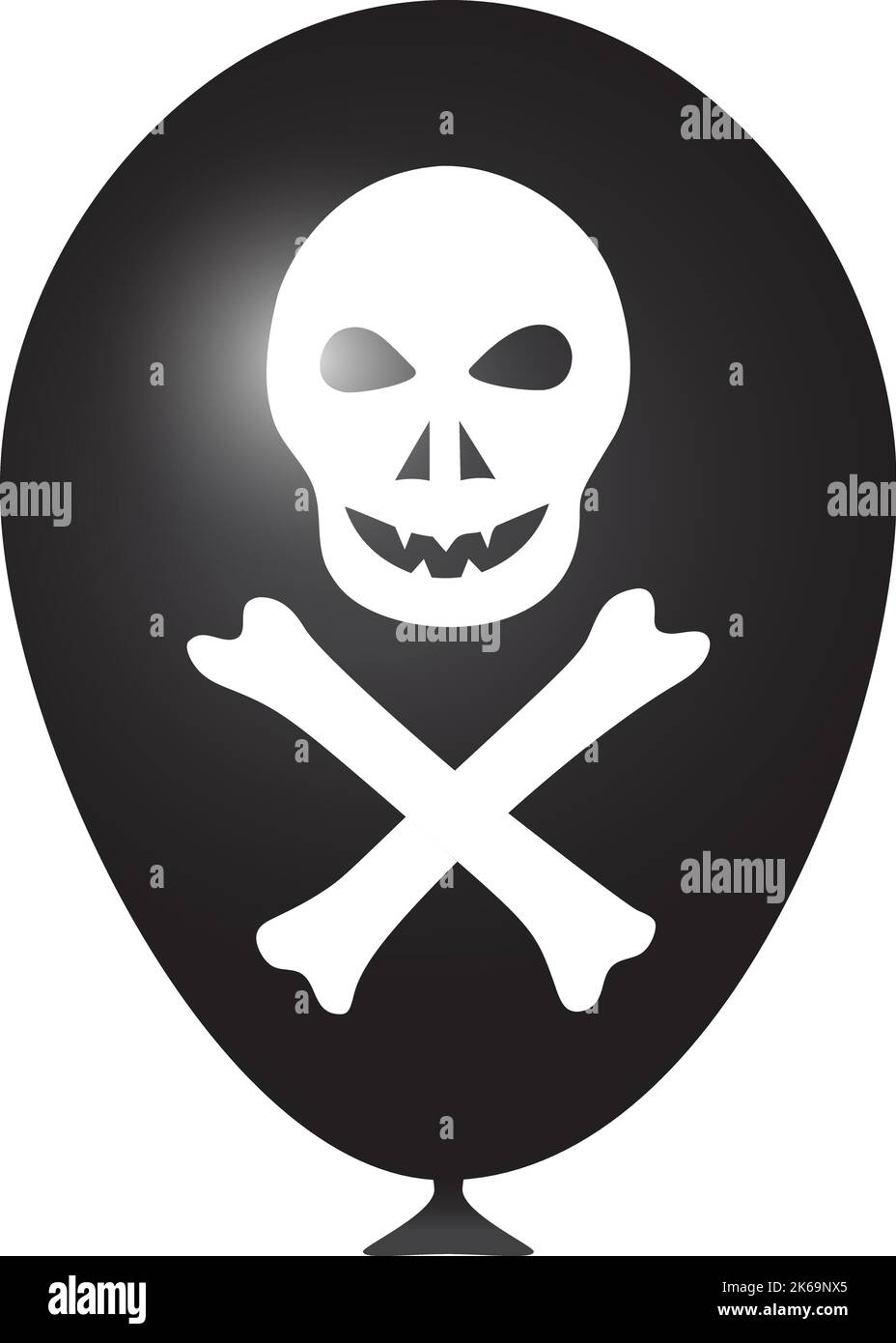 Black balloon skull bones Stock Vector Images - Alamy