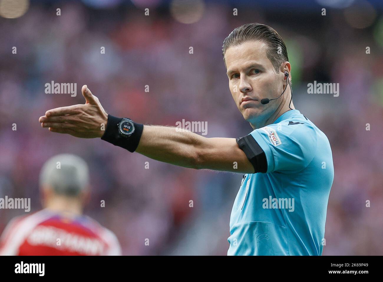 Dutch referee Danny Makkelie pictured during a group stage soccer game ...