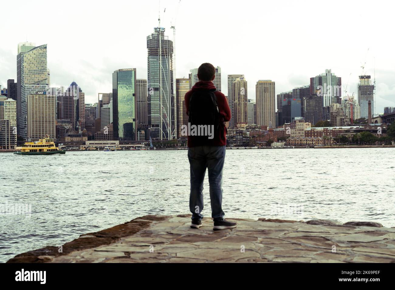 Australia sydney bridge man hi-res stock photography and images - Alamy