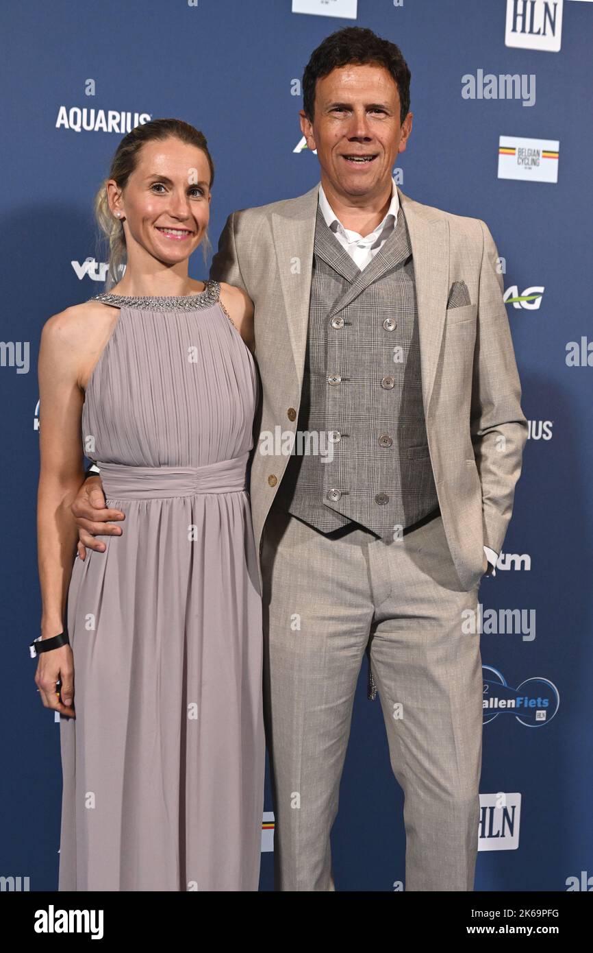 Christophe Impens and his partner posing for the photographer at the ...