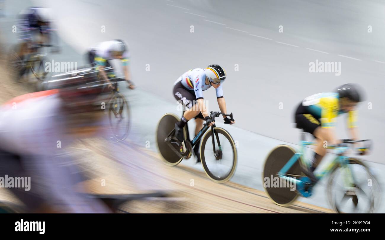 Belgian Katrijn De Clercq (C) pictured in action during the women's ...