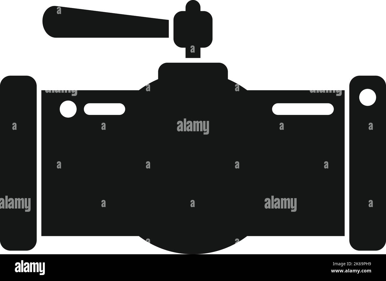 Industrial pipe tap icon simple vector. Drain system. Oil pressure ...