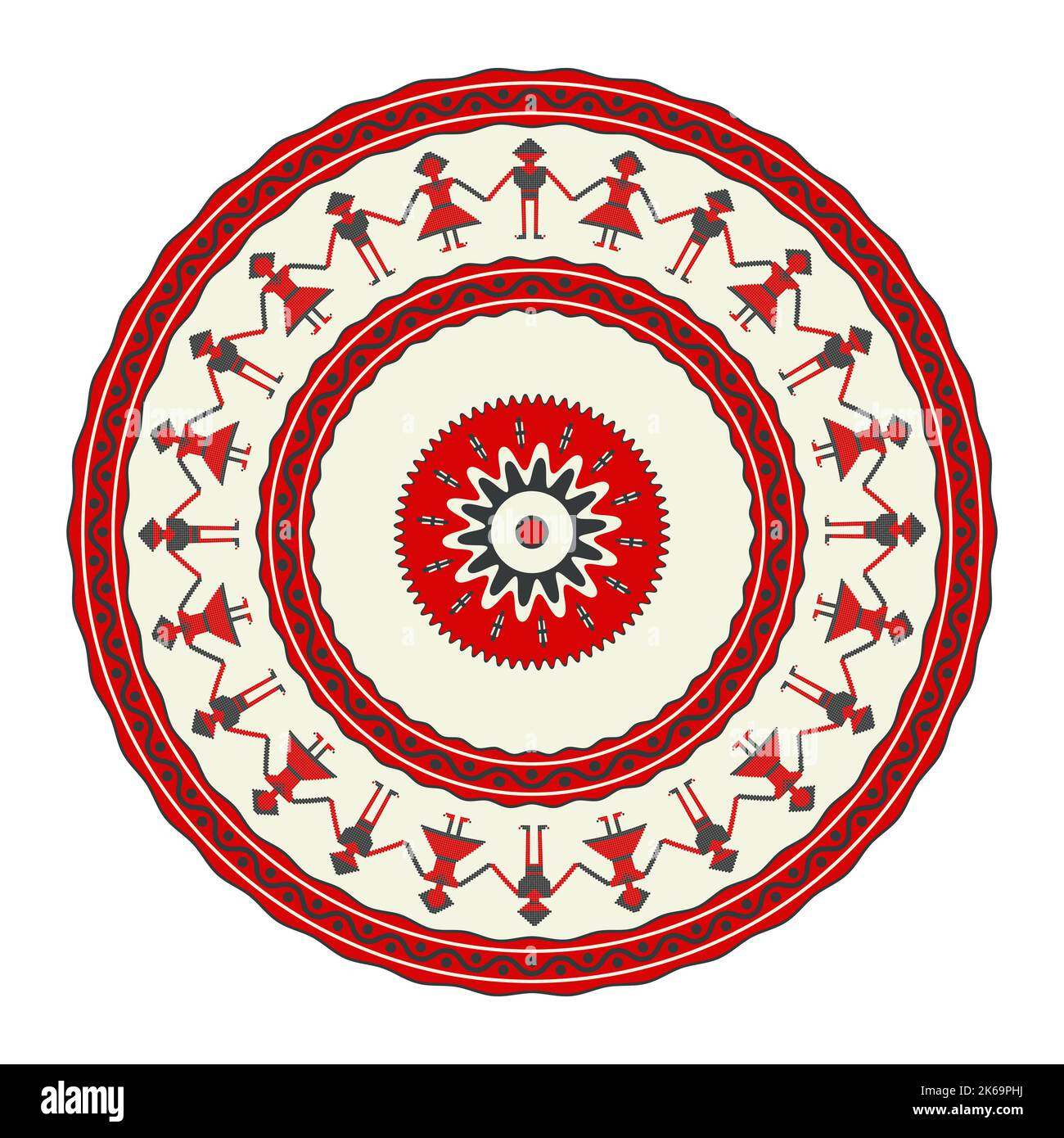 Romanian round design element, vector illustration Stock Vector Image ...