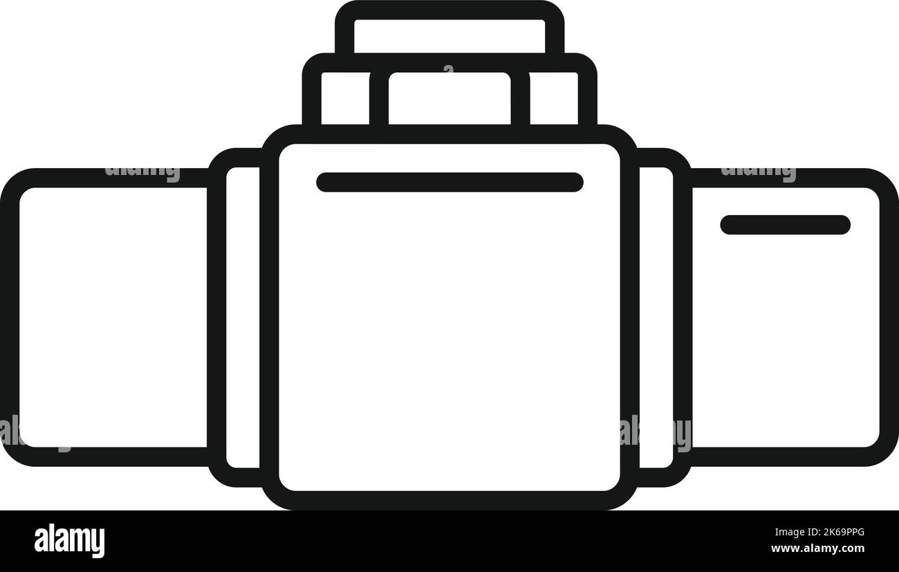 Metal pipe icon outline vector. Water tube. Gas pressure Stock Vector ...