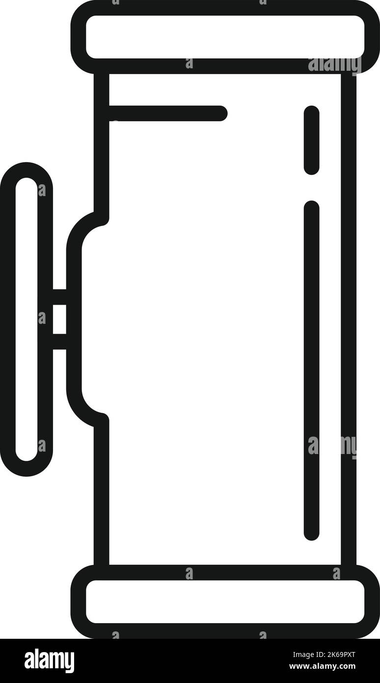 Tap pipe icon outline vector. Water metal. Steel system Stock Vector ...