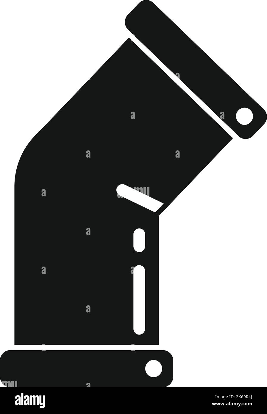 Pipe part icon simple vector. Metal tube. Drain system Stock Vector ...