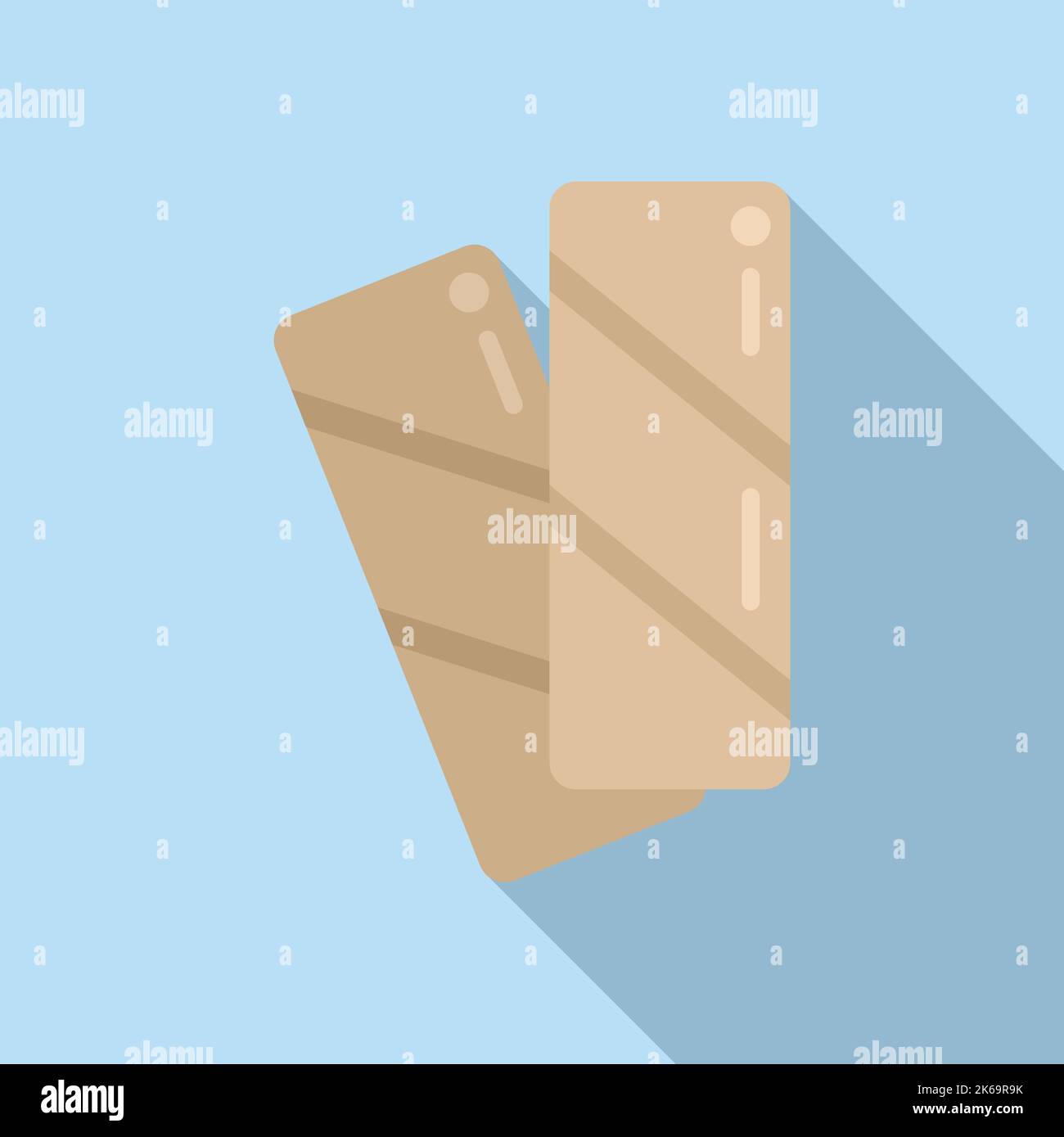 Trash cards icon flat vector. Dry bin. Paper ecology Stock Vector Image ...