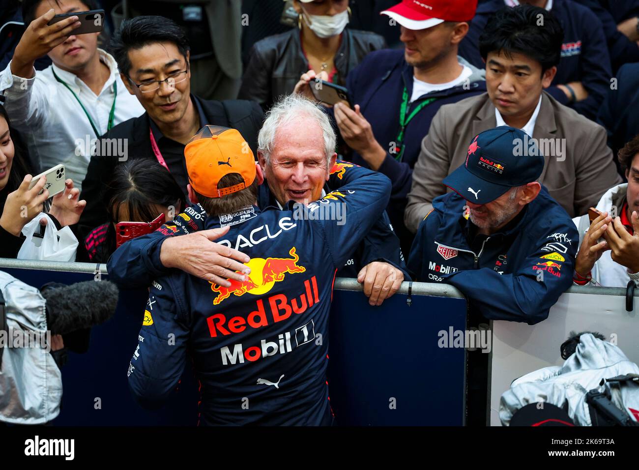 Suzuka, Japan. 9th Oct, 2022. #1 Max Verstappen (NLD, Oracle Red Bull Racing), Dr. Helmut Marko ...