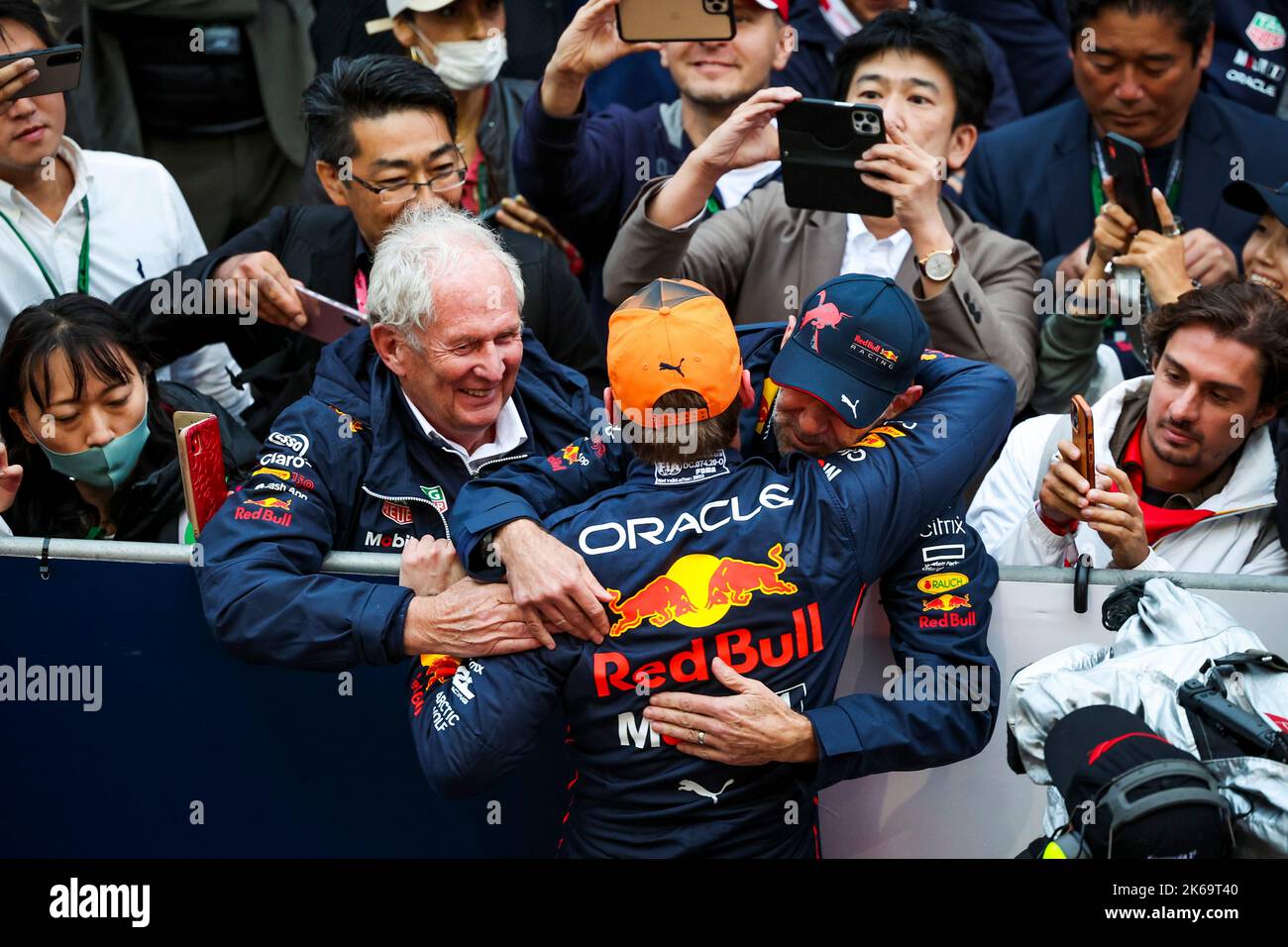 Suzuka, Japan. 9th Oct, 2022. #1 Max Verstappen (NLD, Oracle Red Bull Racing), Dr. Helmut Marko ...