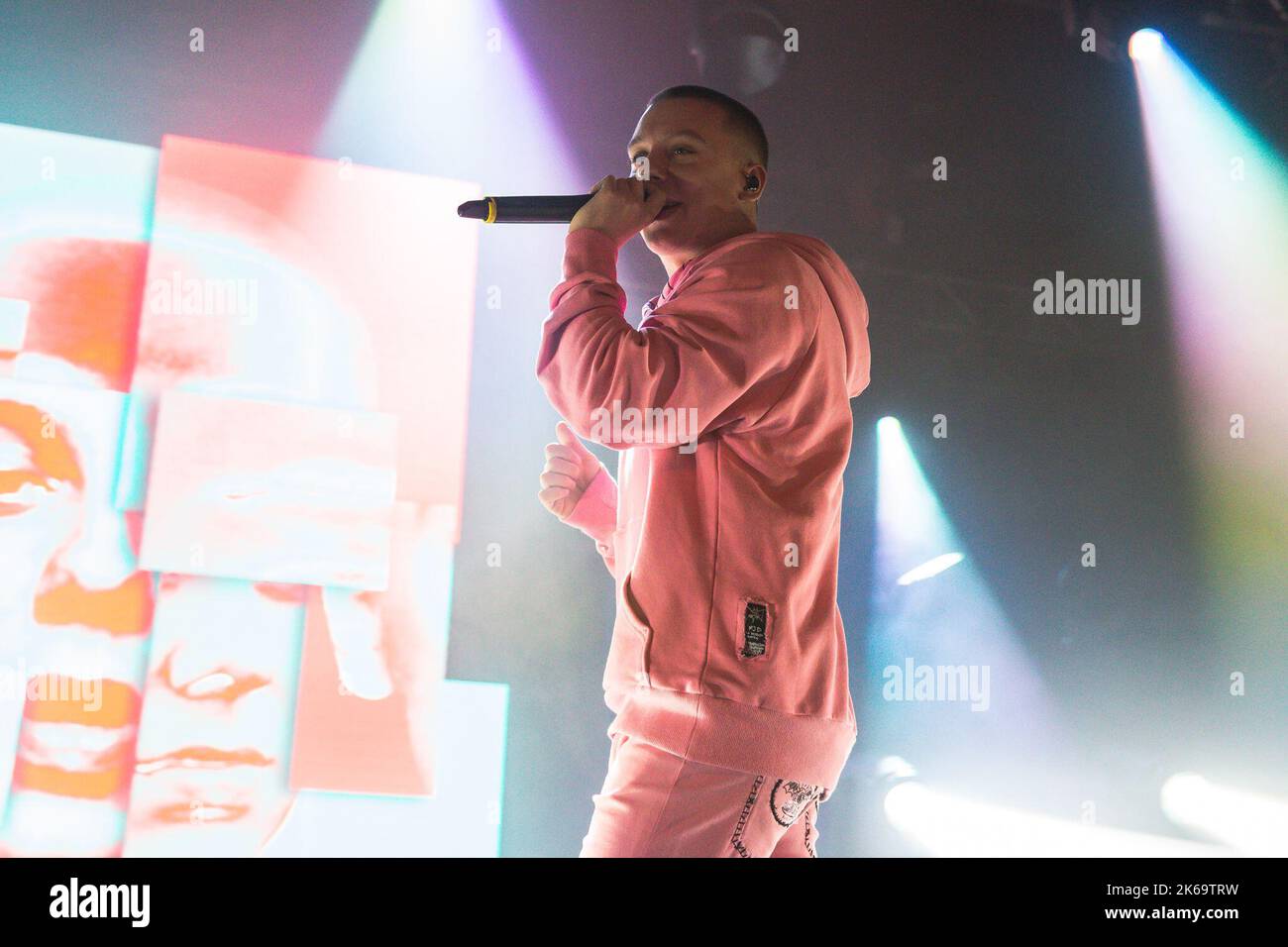 October 12, 2022: British rapper from Manchester Harrison James ...