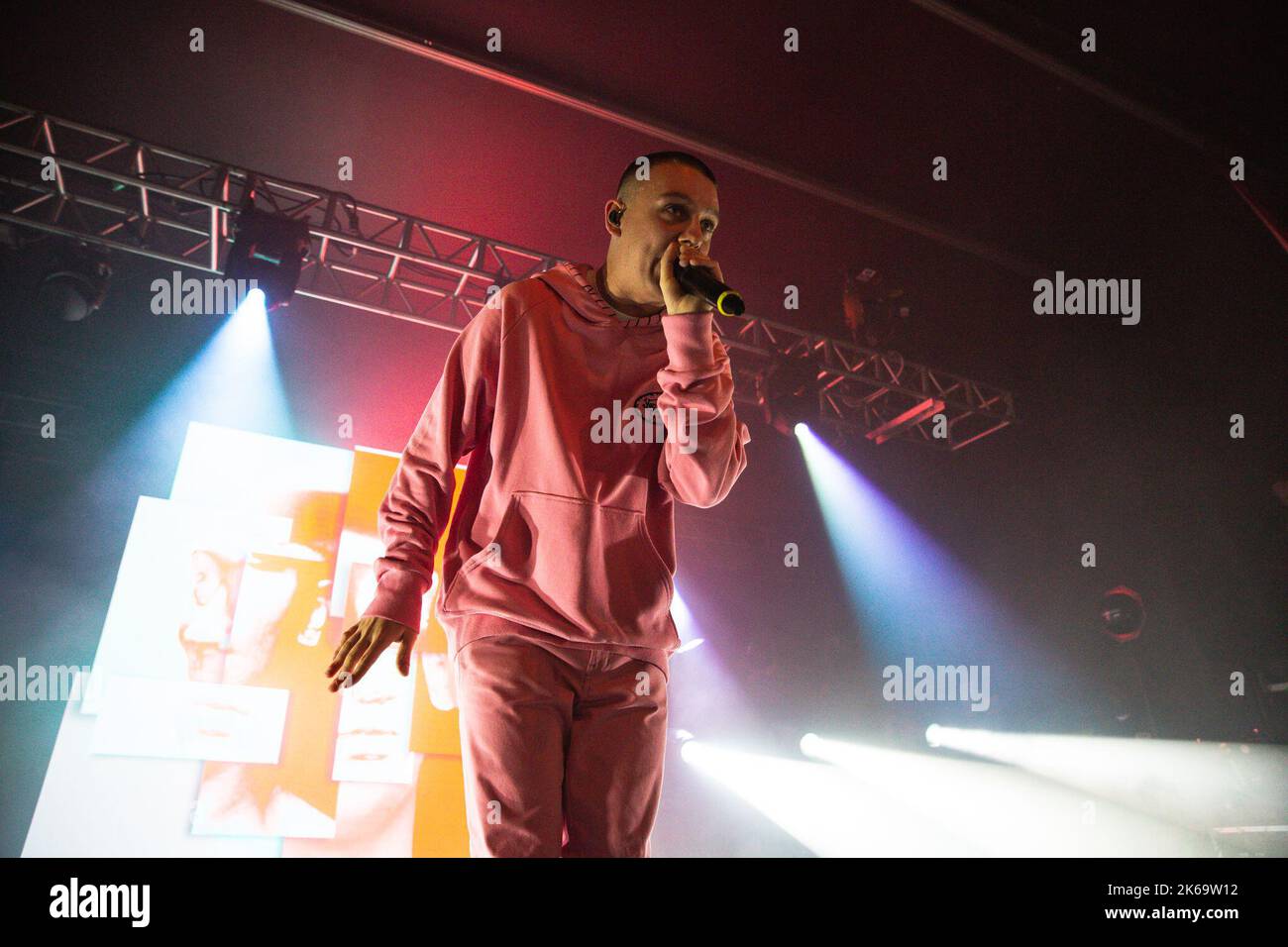 October 12, 2022: British rapper from Manchester Harrison James ...