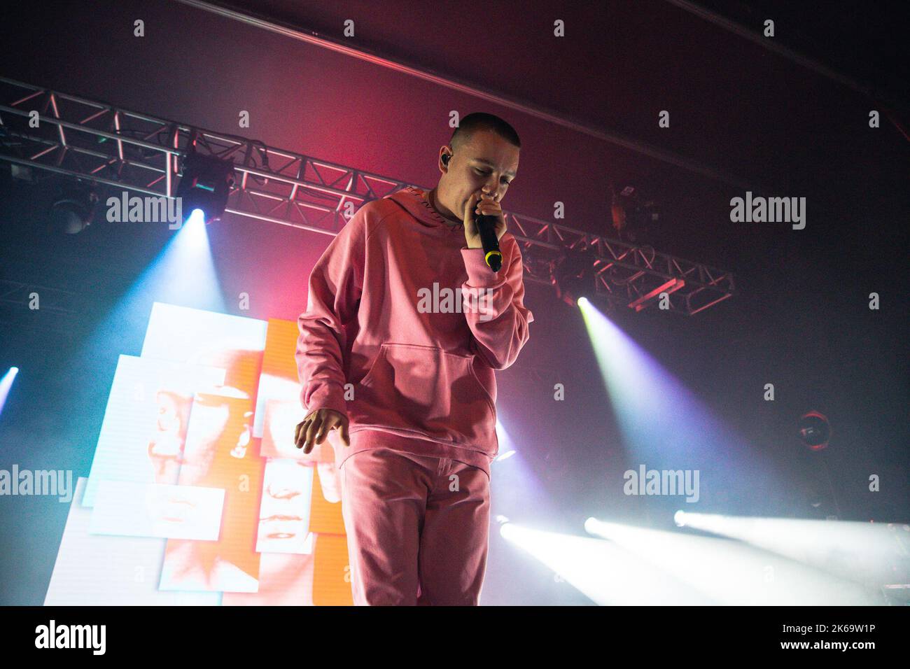 October 12, 2022: British rapper from Manchester Harrison James ...