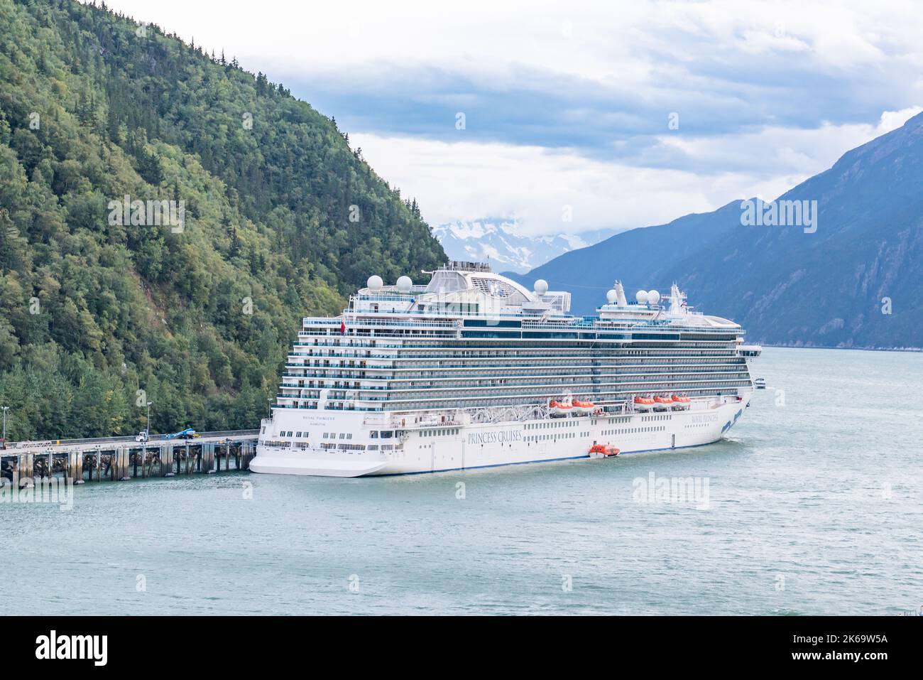 Skagway, Alaska - September 7, 2022: Royal Princess cruise ship docked ...