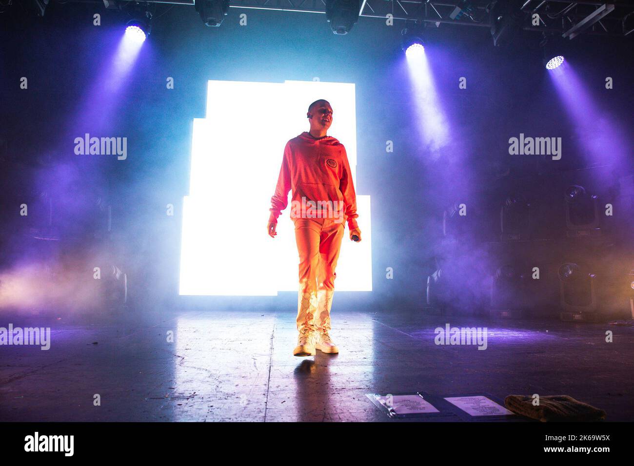 October 12, 2022: British rapper from Manchester Harrison James ...