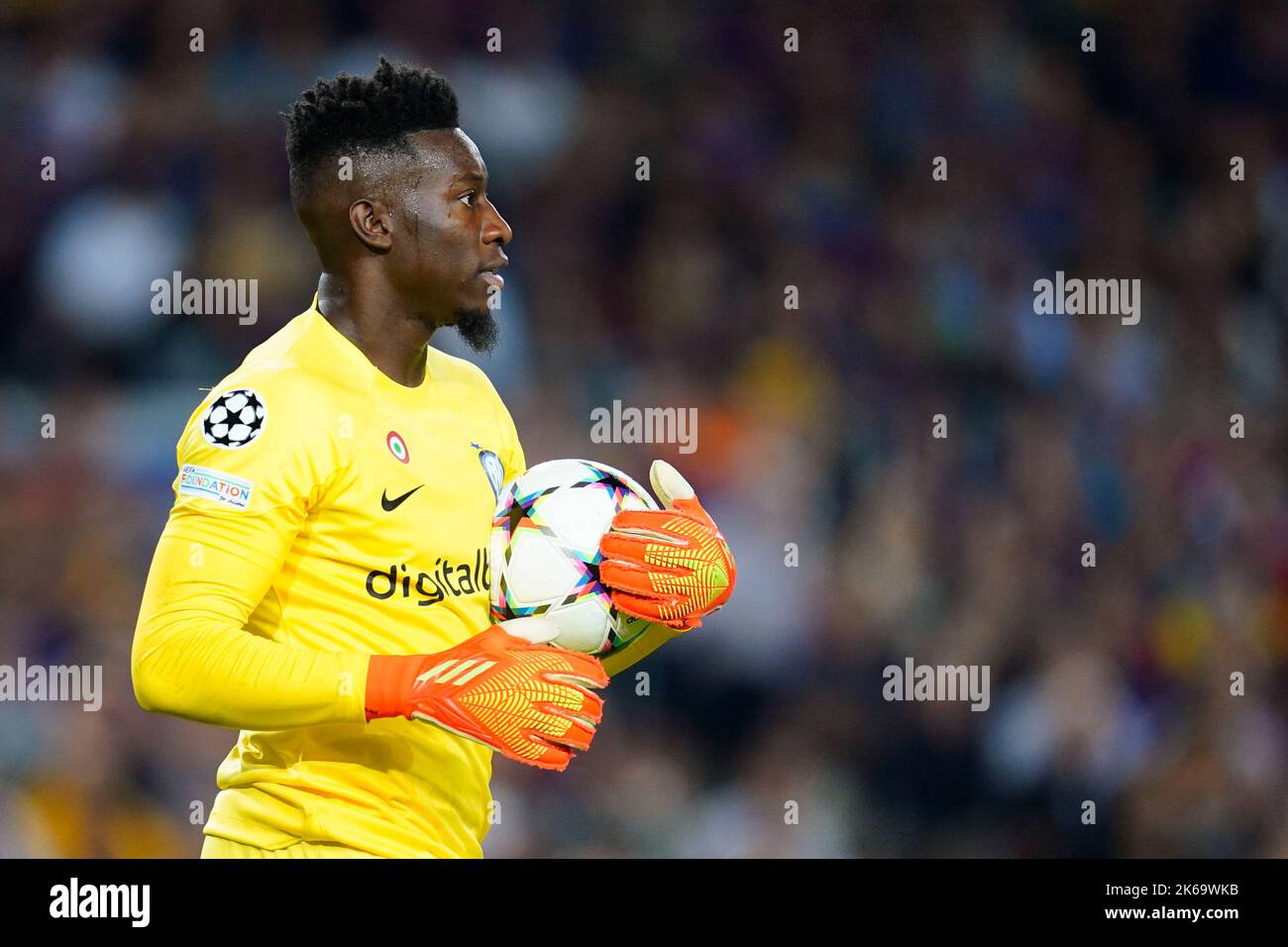Barcelona, Spain. 12th Oct, 2022. Andre Onana of Inter Milan during the ...