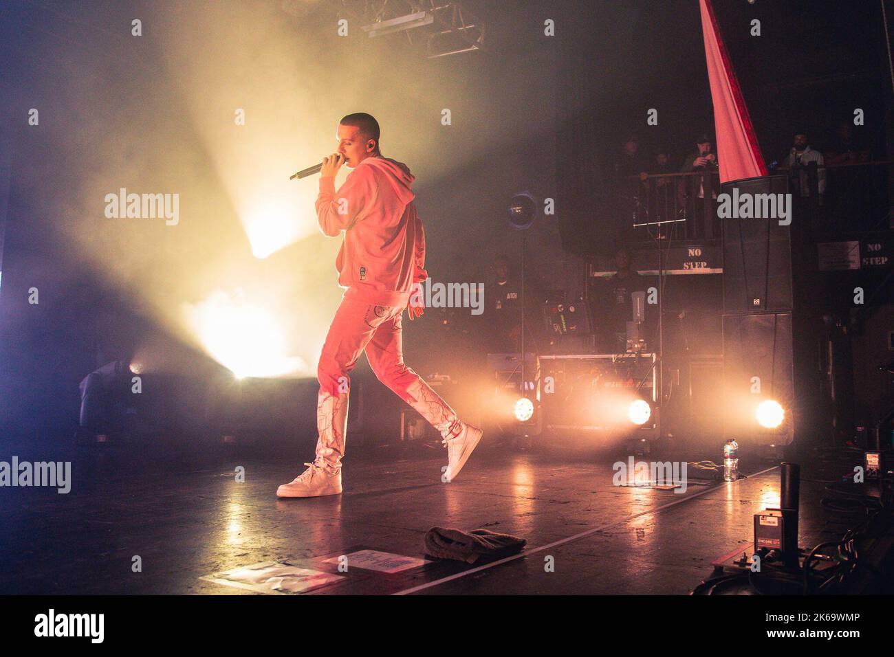 October 12, 2022: British rapper from Manchester Harrison James ...