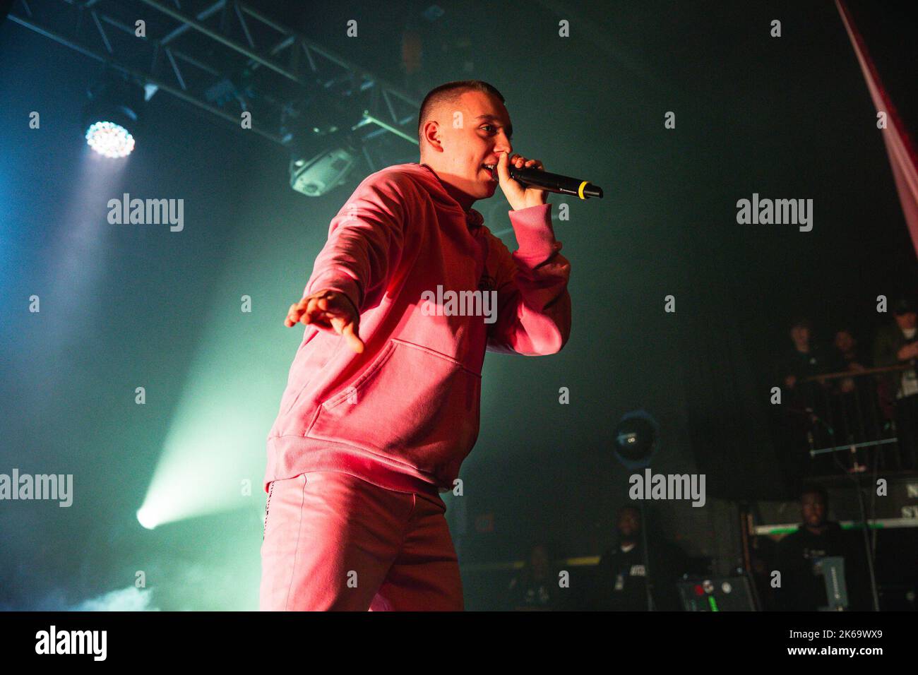 October 12, 2022: British rapper from Manchester Harrison James ...