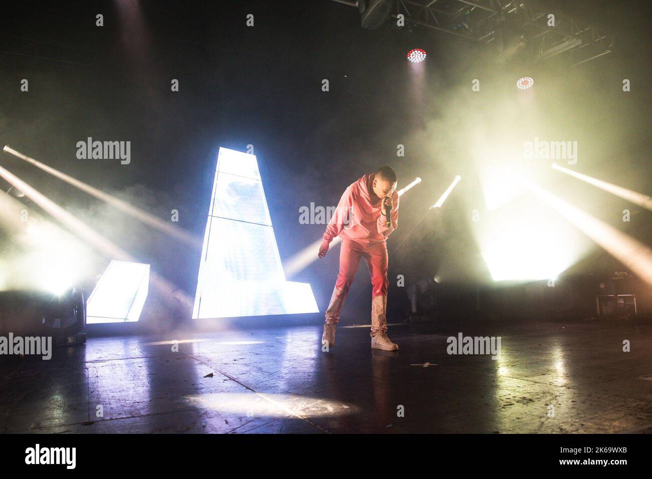 October 12, 2022: British rapper from Manchester Harrison James ...