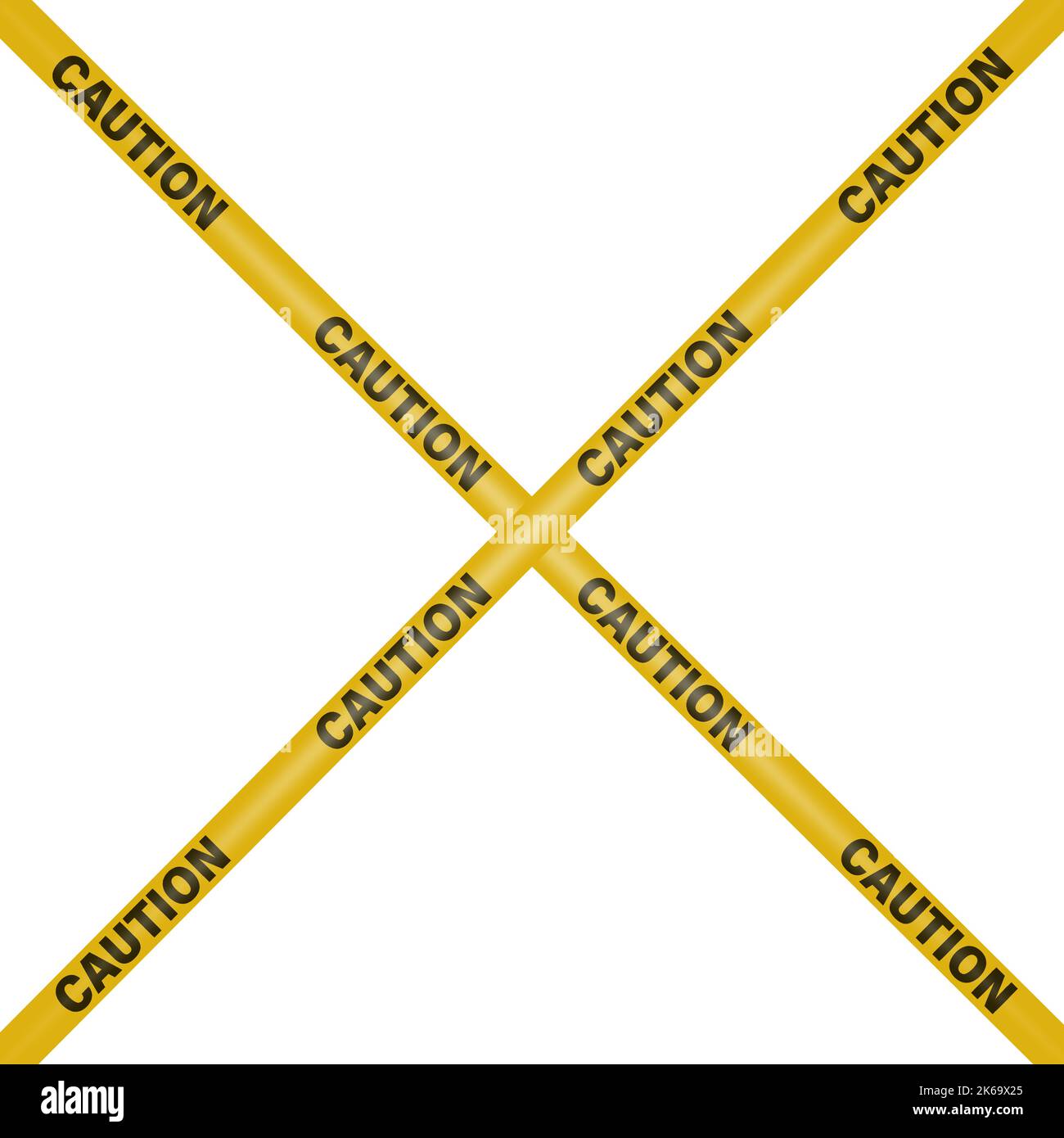 Vector Black and Yellow Warning, Danger Stop Tape Isolated on White ...