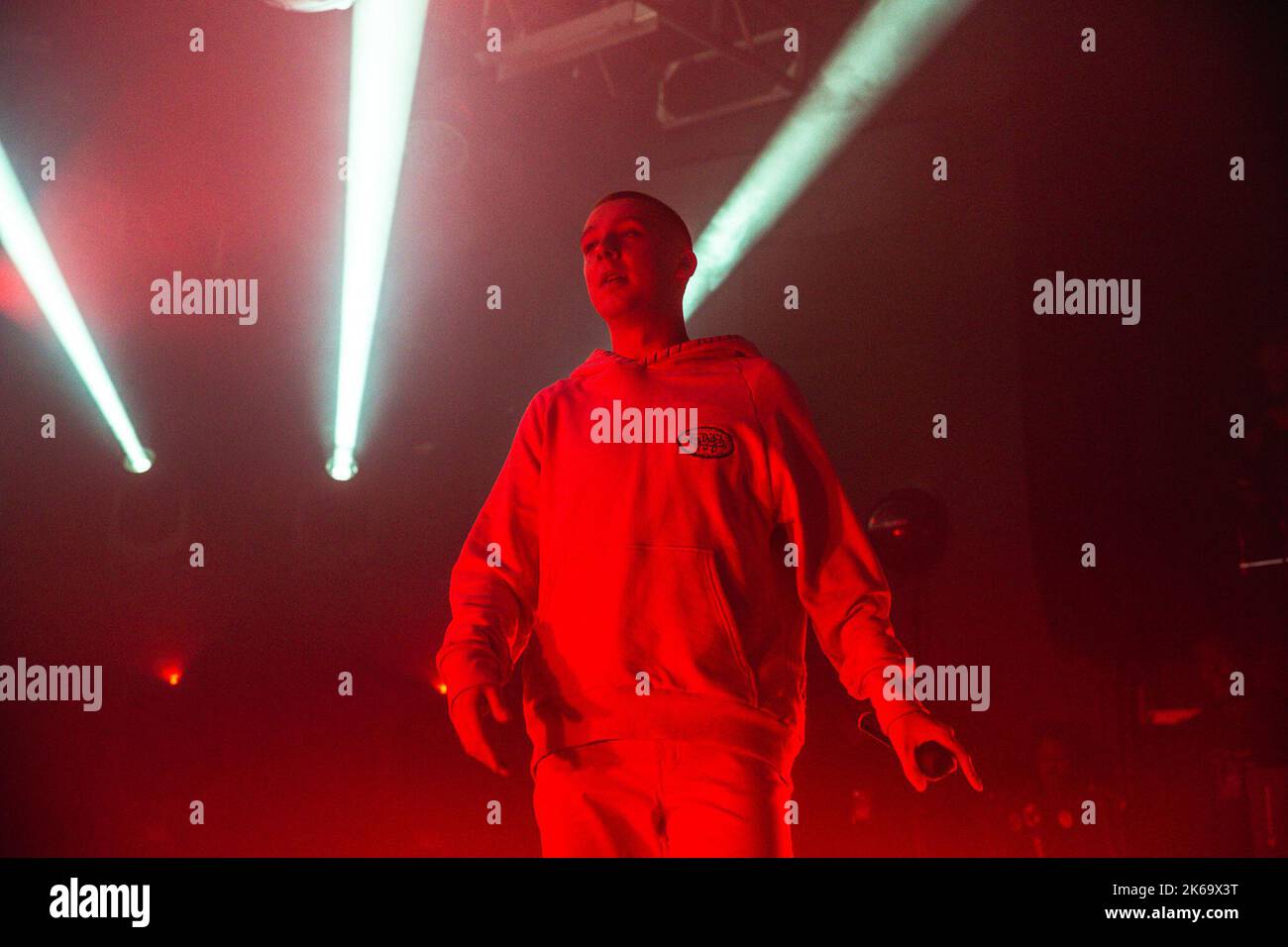 October 12, 2022: British rapper from Manchester Harrison James ...