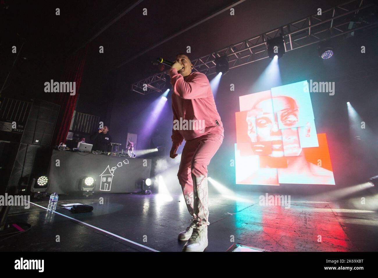 October 12, 2022: British rapper from Manchester Harrison James ...