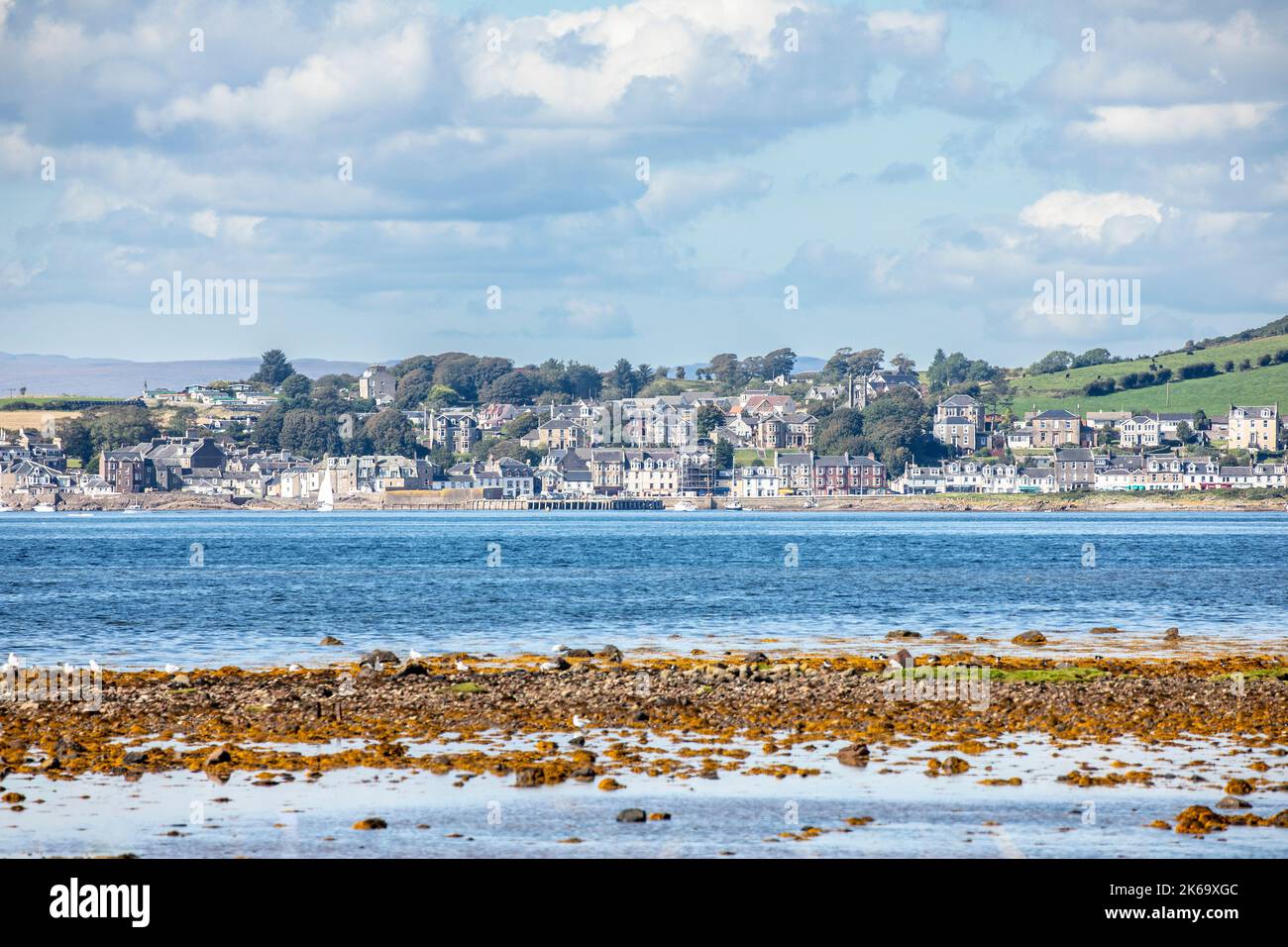 Millport, the holiday town on the Isle of Cumbrae as seen from the ...