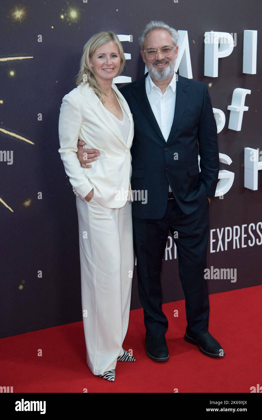 Alison Balsom and Sam Mendes attending the Empire of Light Premiere as ...
