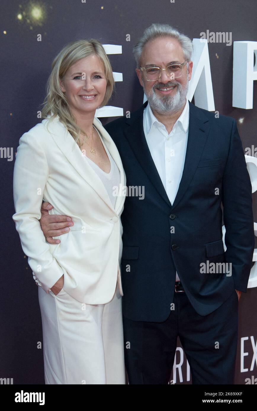 Alison Balsom and Sam Mendes attending the Empire of Light Premiere as ...