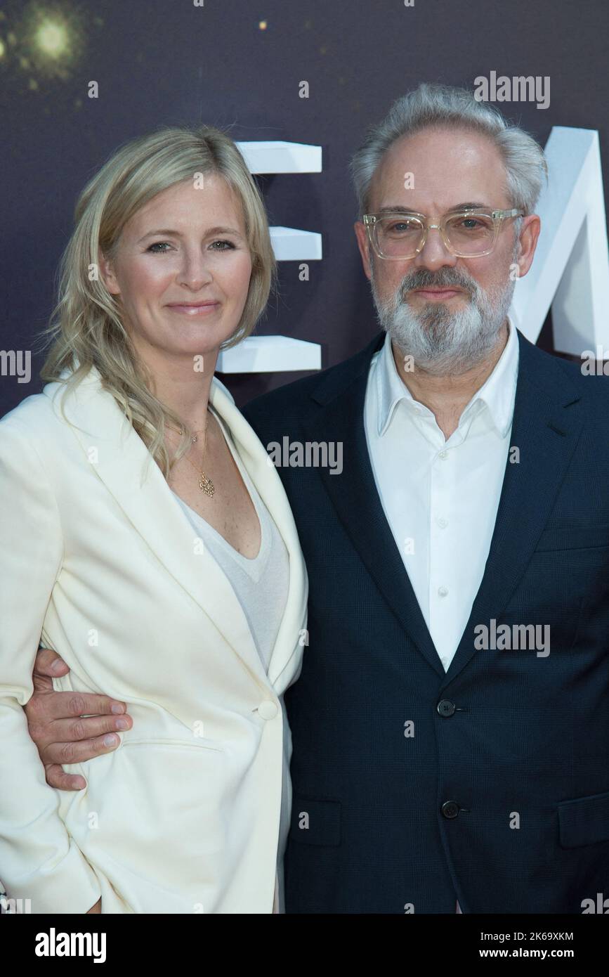 Alison Balsom and Sam Mendes attending the Empire of Light Premiere as ...