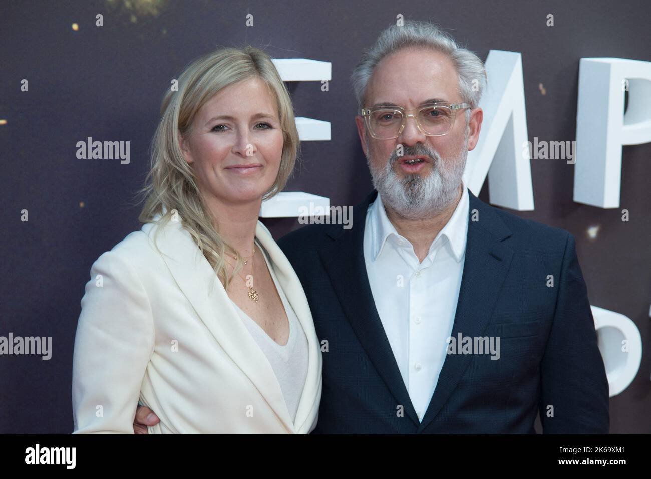 Alison Balsom and Sam Mendes attending the Empire of Light Premiere as ...