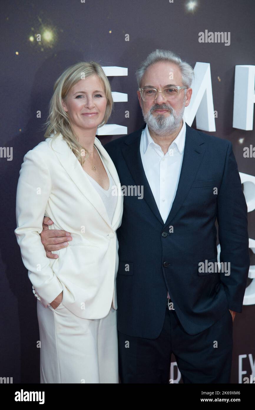 Alison Balsom and Sam Mendes attending the Empire of Light Premiere as ...