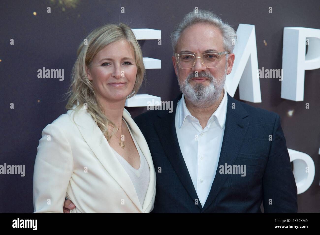 Alison Balsom and Sam Mendes attending the Empire of Light Premiere as ...