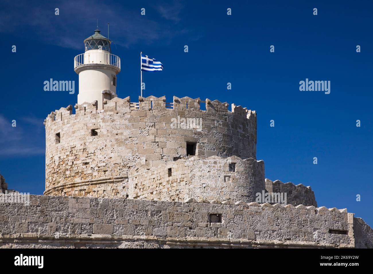 Old Fort Saint-Nicholas, Rhodes, Greece Stock Photo - Alamy