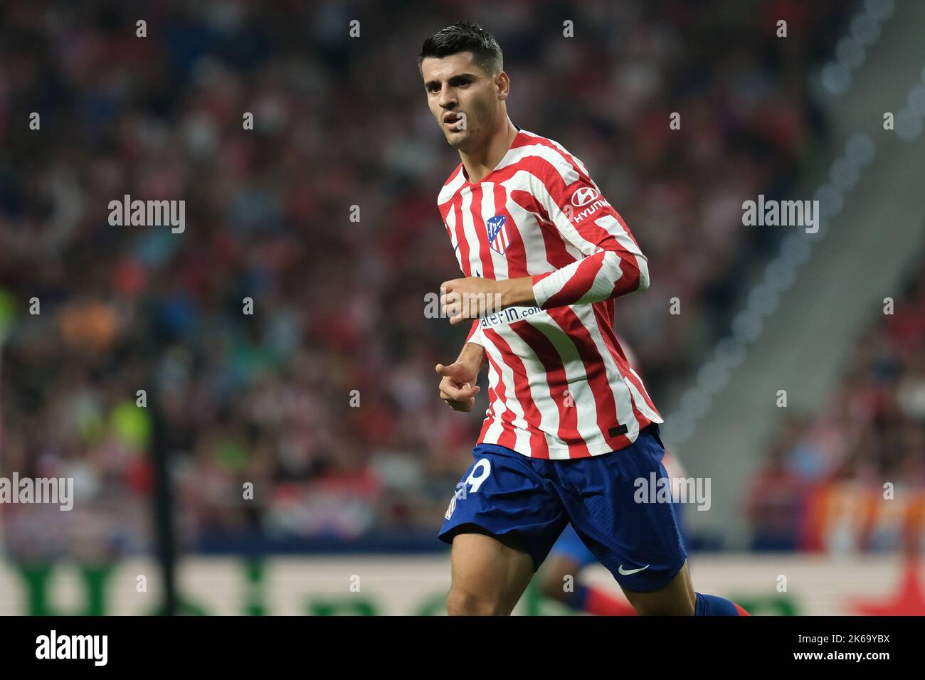 Madrid, Spain. 12th Oct, 2022. Alvaro Morata of Atletico Madrid seen ...