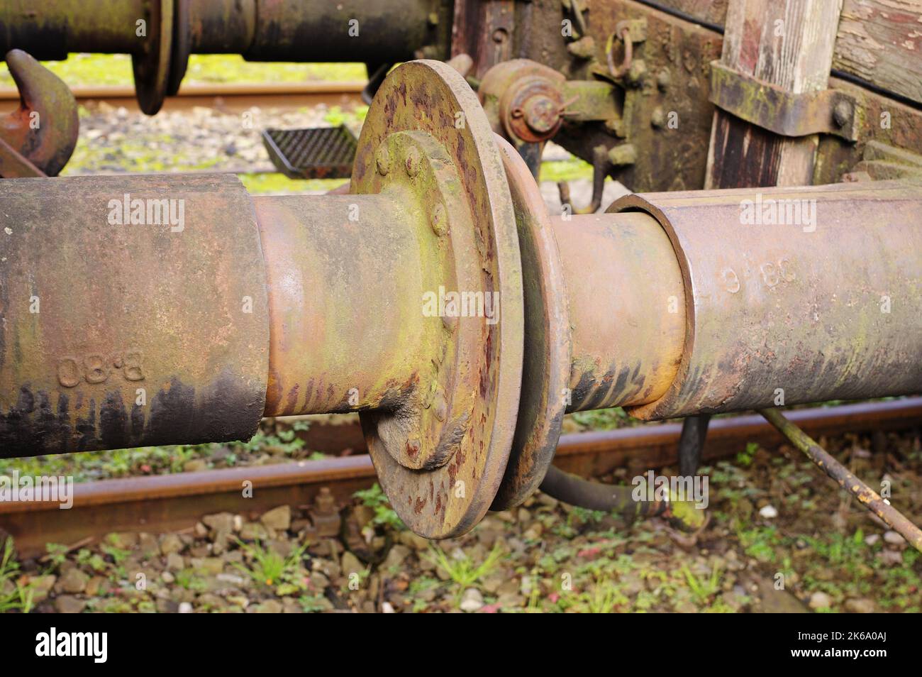 Old, rusty bumpers Stock Photo - Alamy
