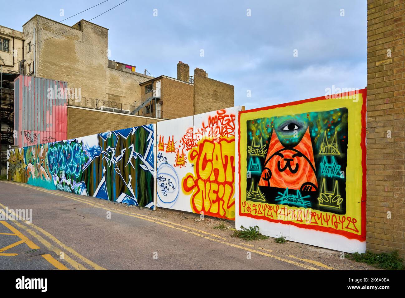Margate, UK - October 5 2022 - Cat Neil graffiti in Margate Stock Photo ...