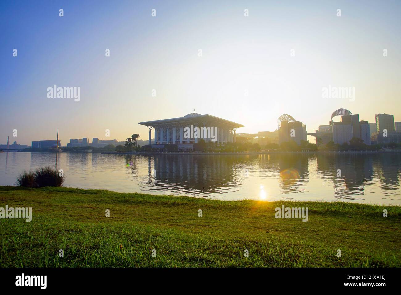 Sunset view at Masjid Besi (Iron Mosque) or Masjid Tuanku Mizan Zainal ...