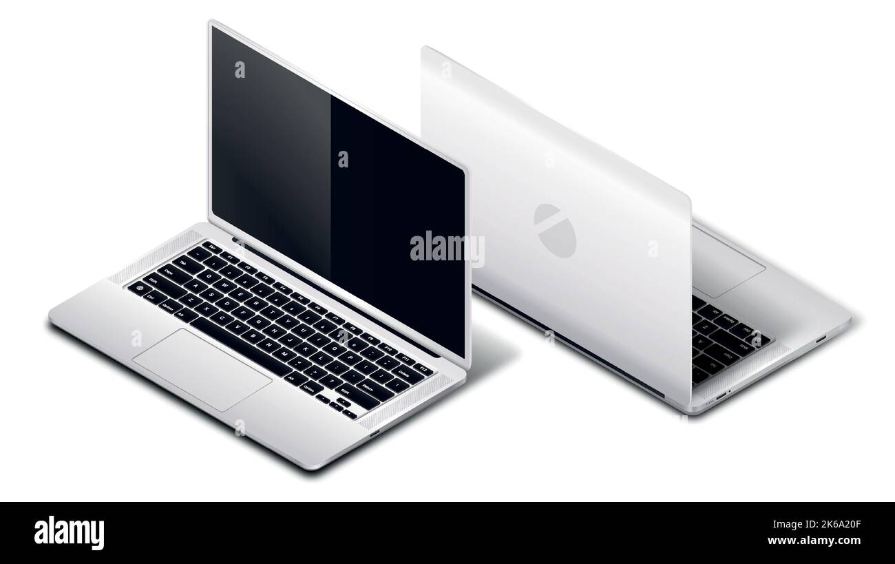 3d laptop concept Stock Vector Image & Art - Alamy