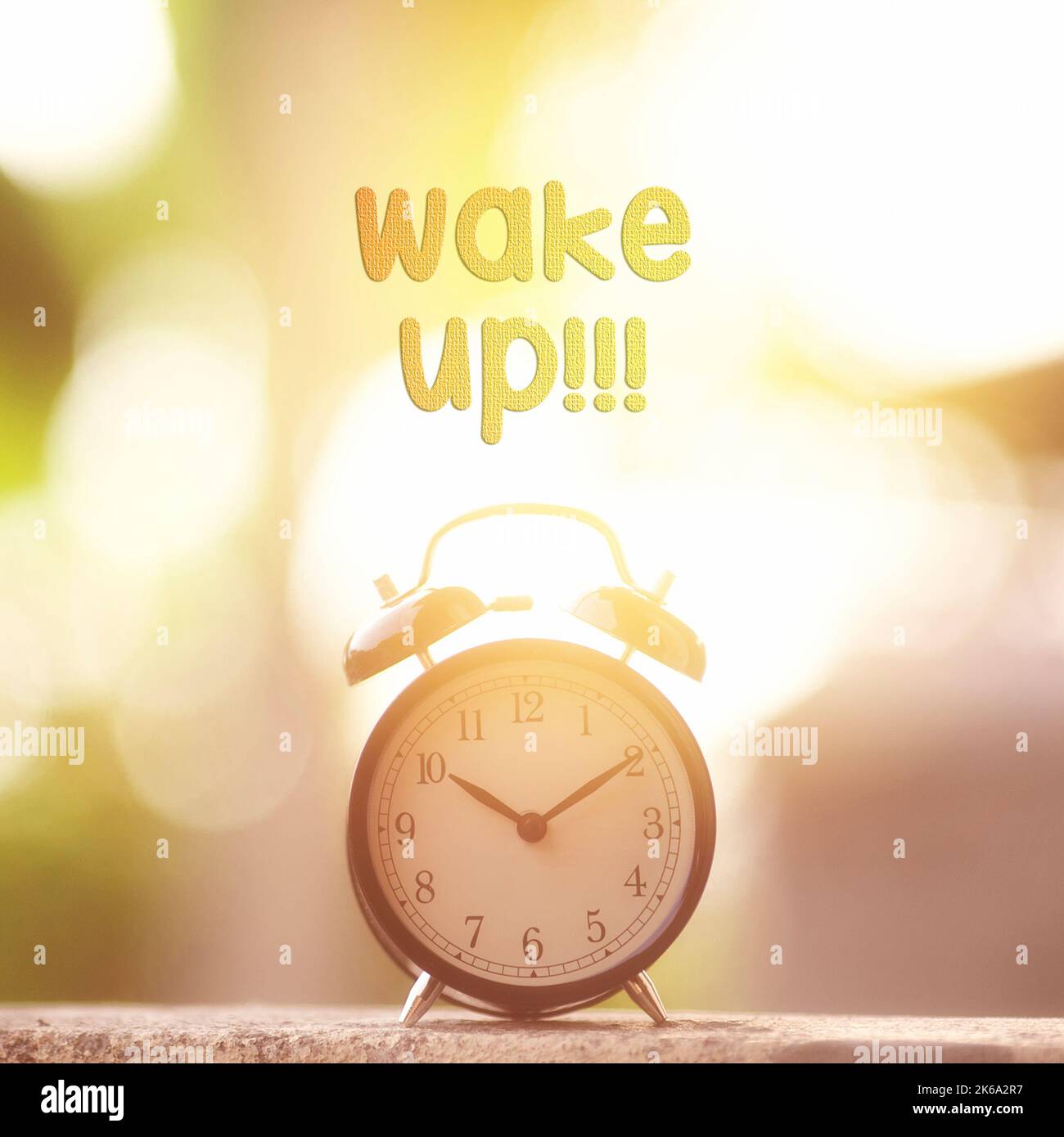 Word wake up hi-res stock photography and images - Alamy